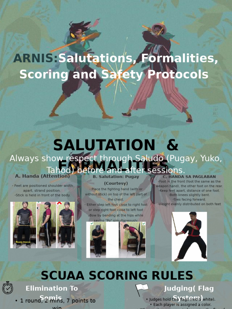 SalutationsFormalities Scoring and Safety Protocols | PDF | Sports