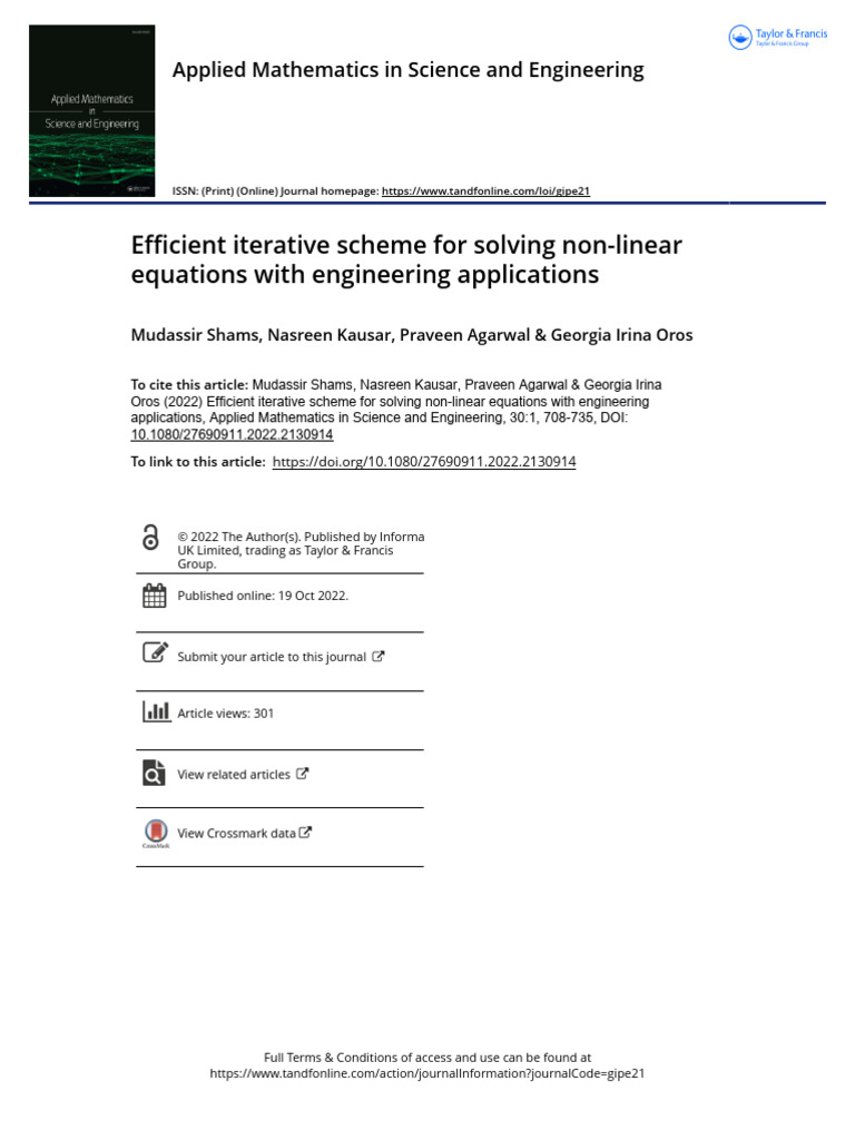 00-Efficient Iterative Scheme For Solving Non-Linear Equations With ...