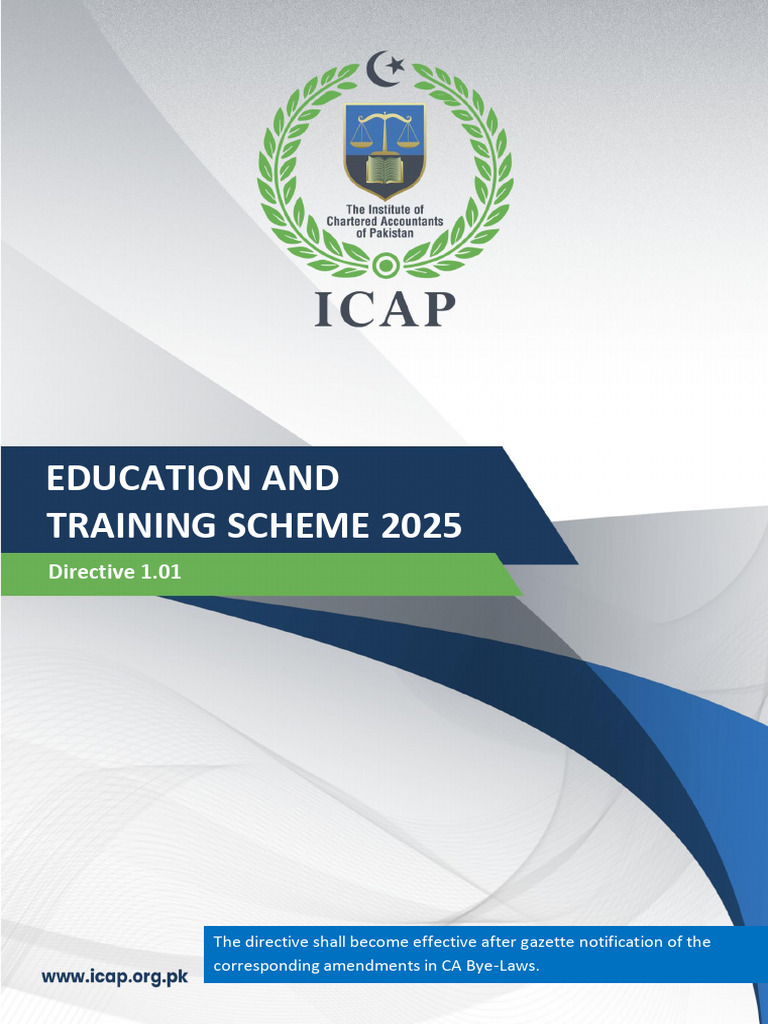 Icap Scheme 2025 | PDF | Accounting | Audit