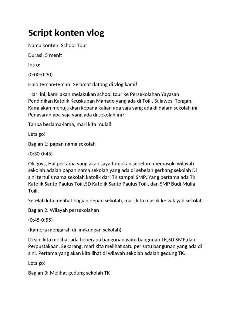 Script Kelas 9 | PDF