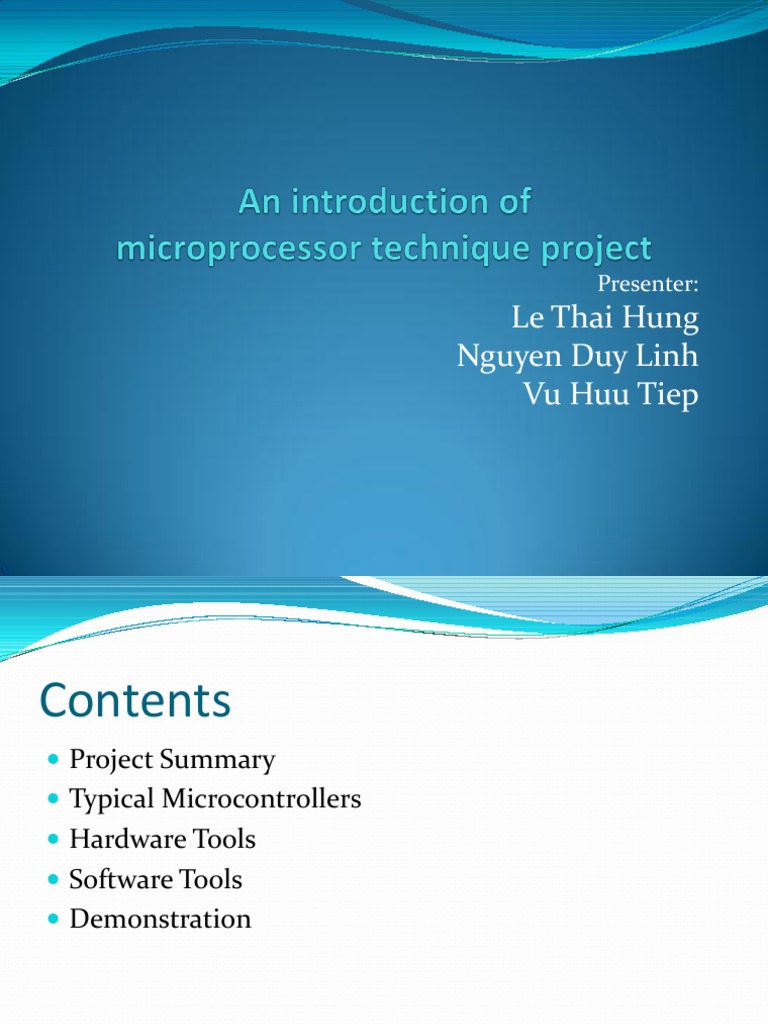 Overview of Microcontrollers and Tools | PDF | Computers | Technology ...