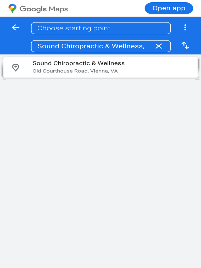 Get Directions - Your Location To Sound Chiropractic & Wellness, 8294 ...
