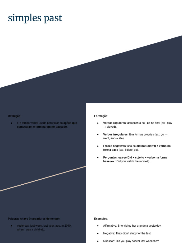 Simples Past | PDF