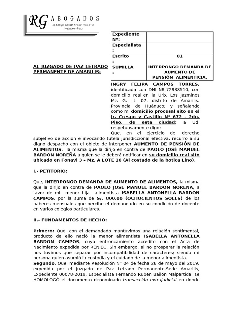 Pendiente A Completar Ingry Felipa Campos Torres | PDF | Pensión ...