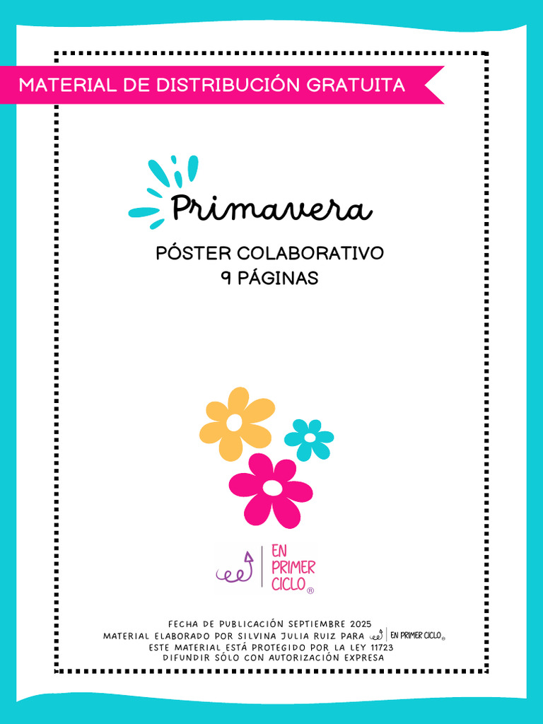 Primavera - Póster Colaborativo@ENPRIMERCICLO | PDF