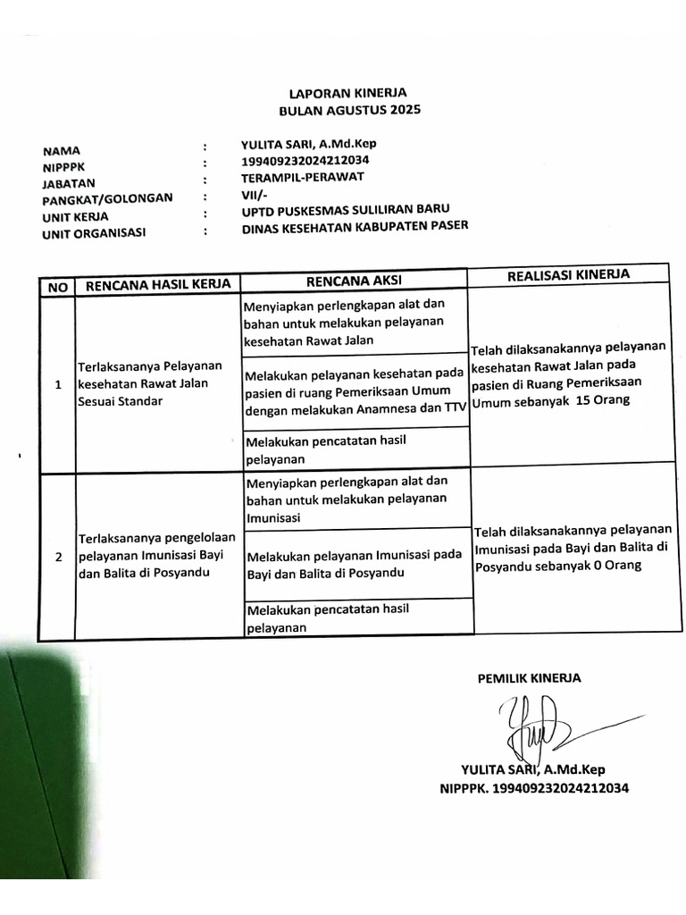 SKP Agustus 2025 | PDF