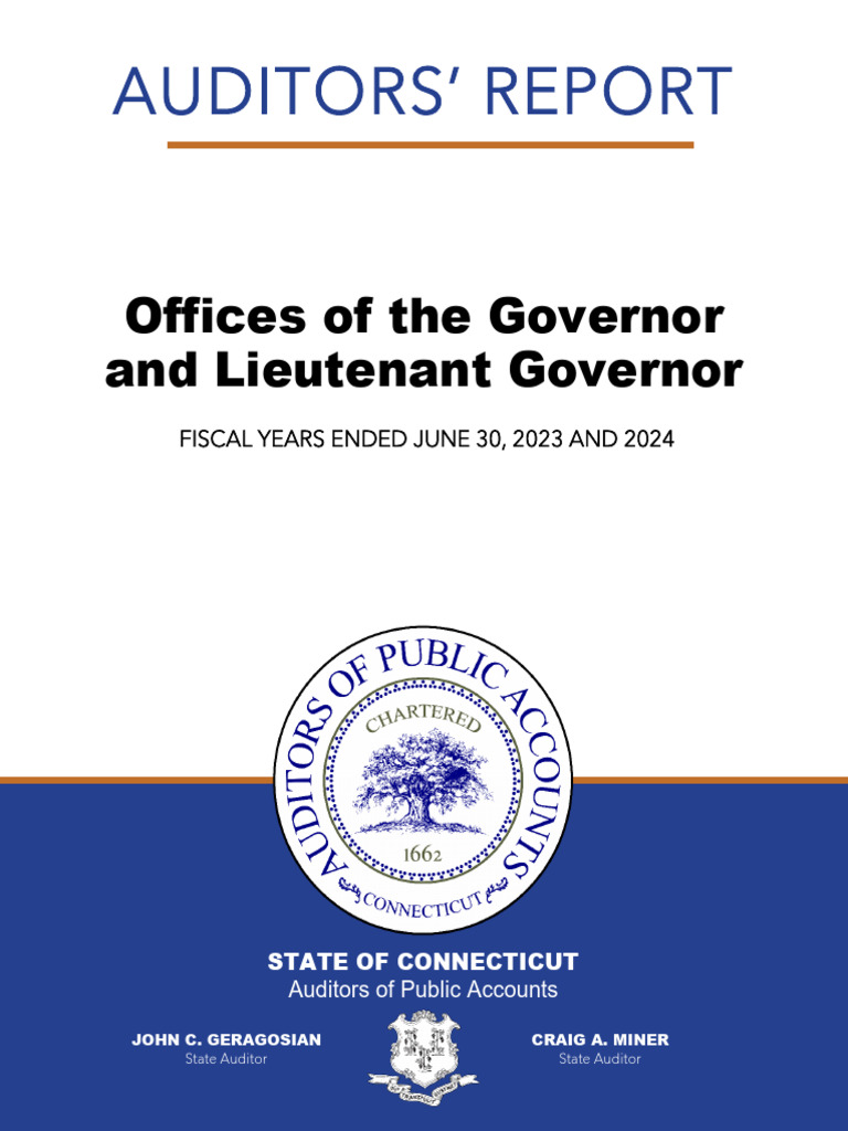 Connecticut Governor's Office Audit Findings | PDF | Internal Control ...