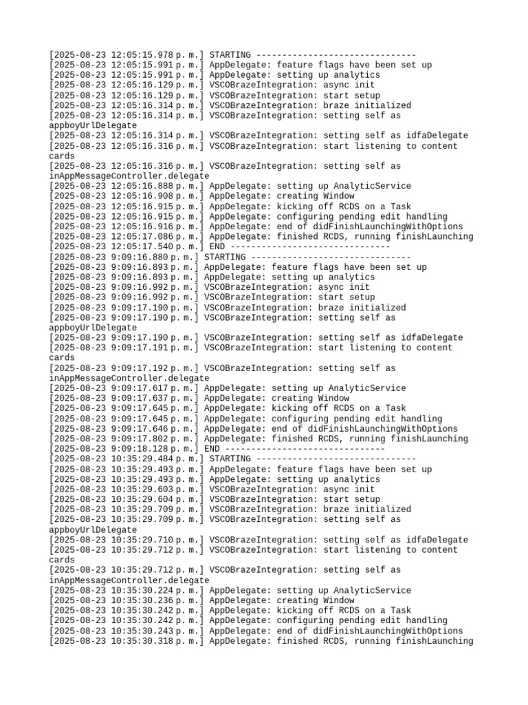 App Launch Log | PDF | System Software | Software