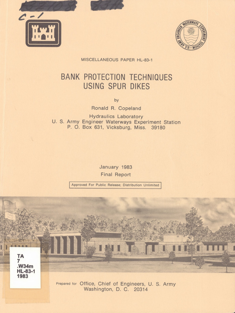 Bank Protection with Spur Dikes | PDF | Levee | Discharge (Hydrology)