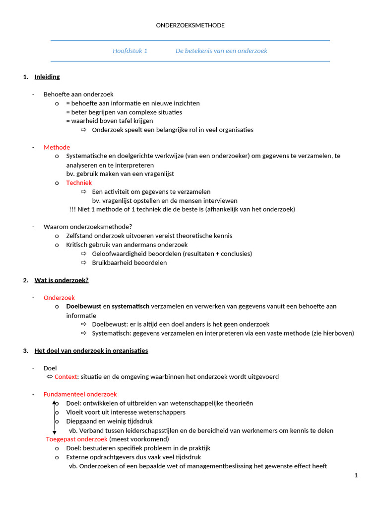 Samenvatting-Ozm Compleet | PDF