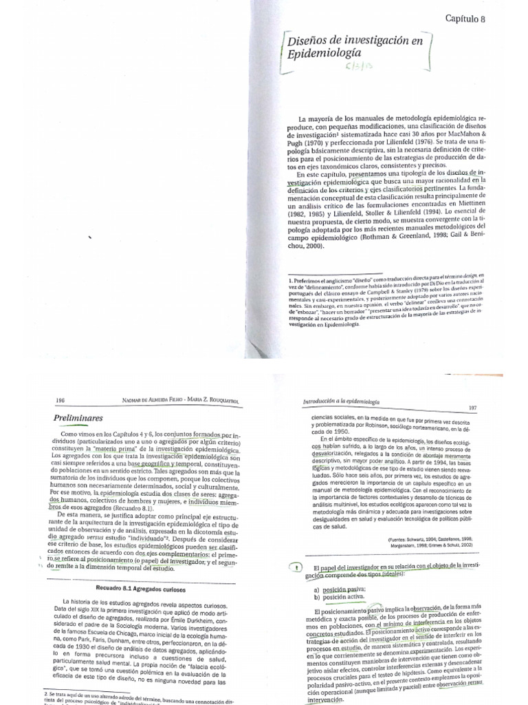 Almeida, Rouquayrol - Cap. 8 - Diseños de Investigación en ...