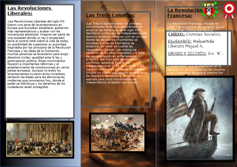 Triptico de Ingles | PDF | revolución Francesa | Francia