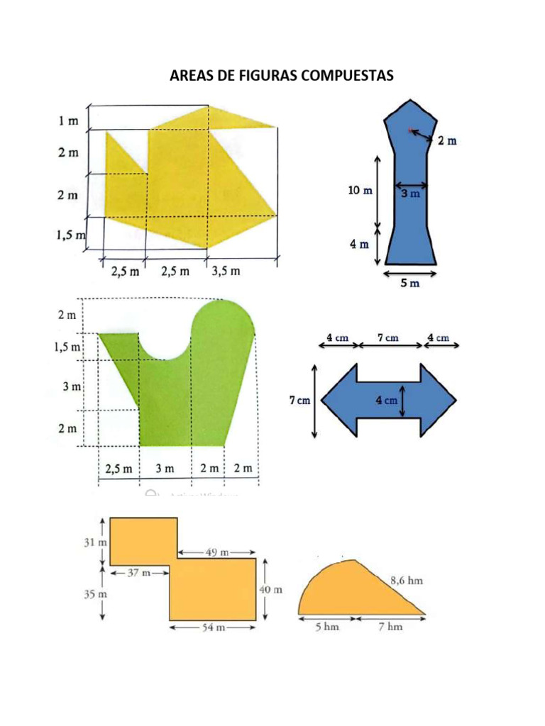 Areas de Figuras Compuestas | PDF