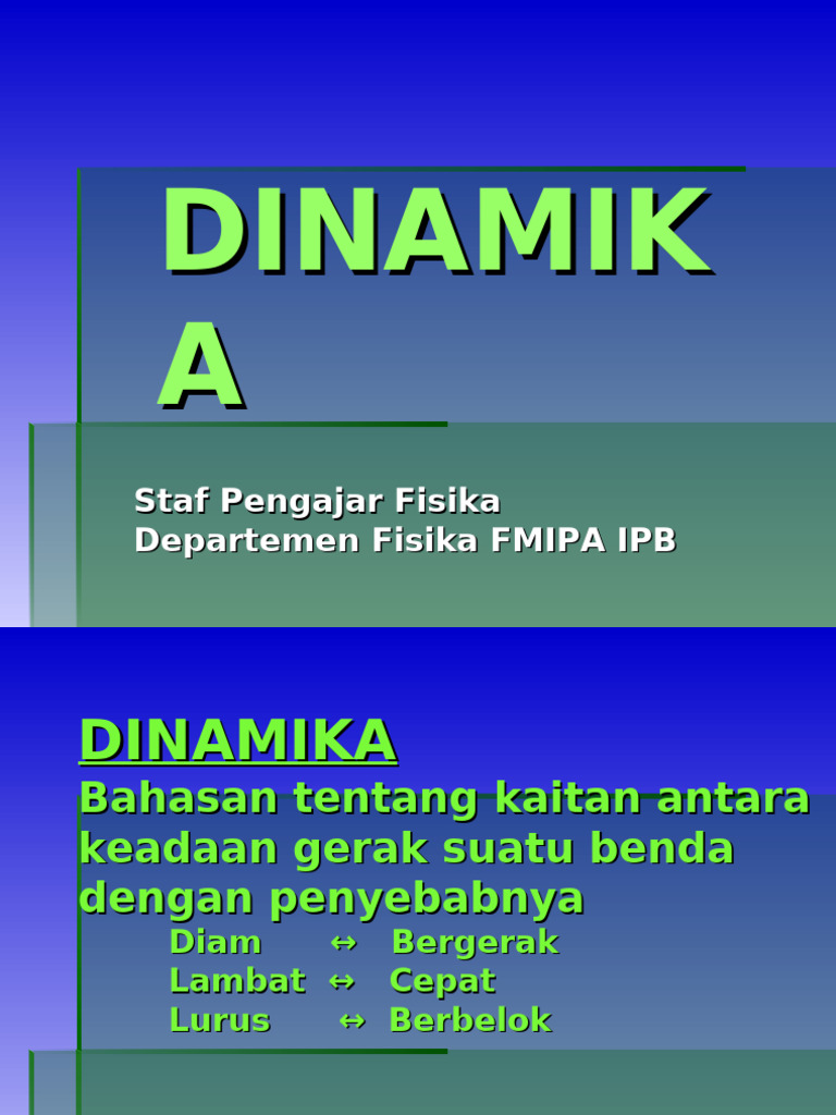 P03 Dinamika D3 | PDF