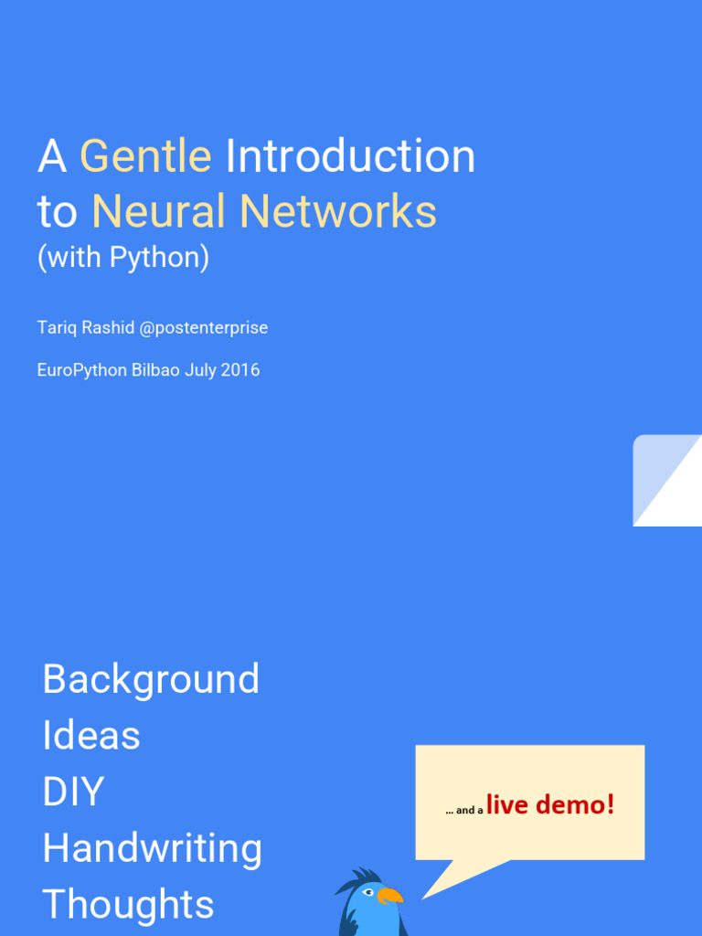 A Gentle Introduction To Neural Networks (With Python) - Luyen | PDF ...