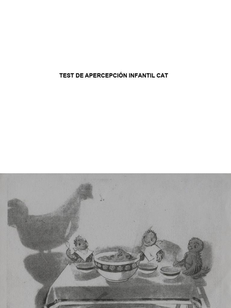 Láminas Test Apercepción Infantil | PDF