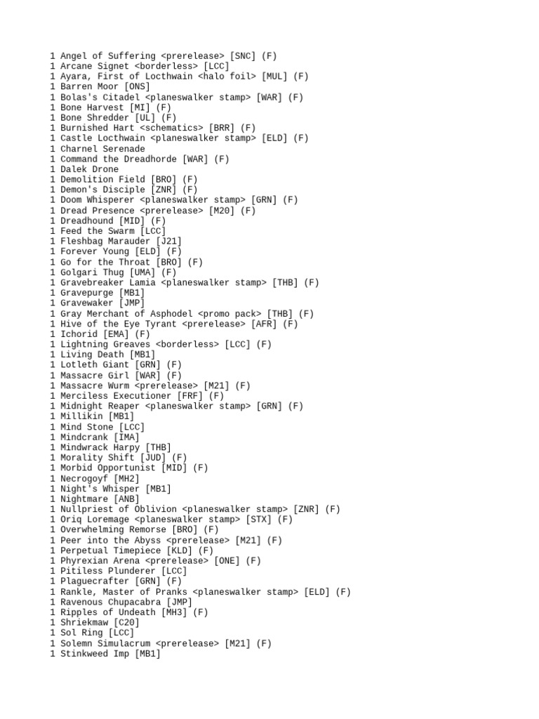 Deck - Syr Konrad, The Grim Commander 2028-06-06 | PDF