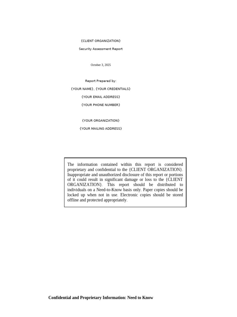 Security Survey Template | PDF | Security | Computer Security