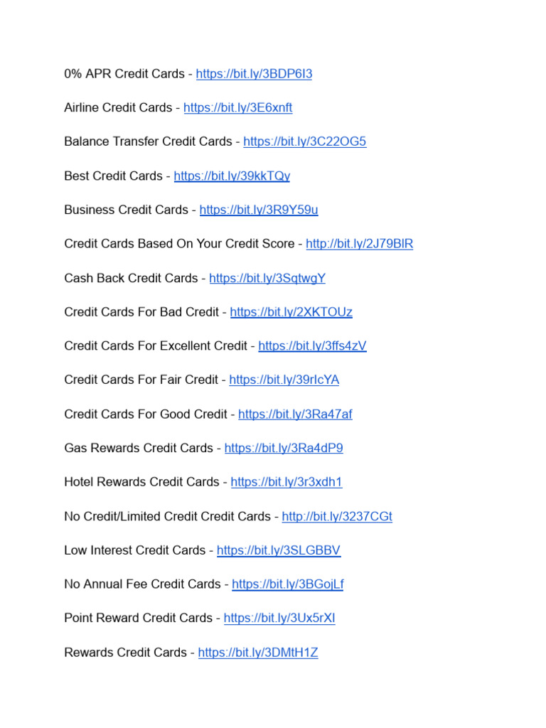 Best Types of Credit Cards Explained | PDF