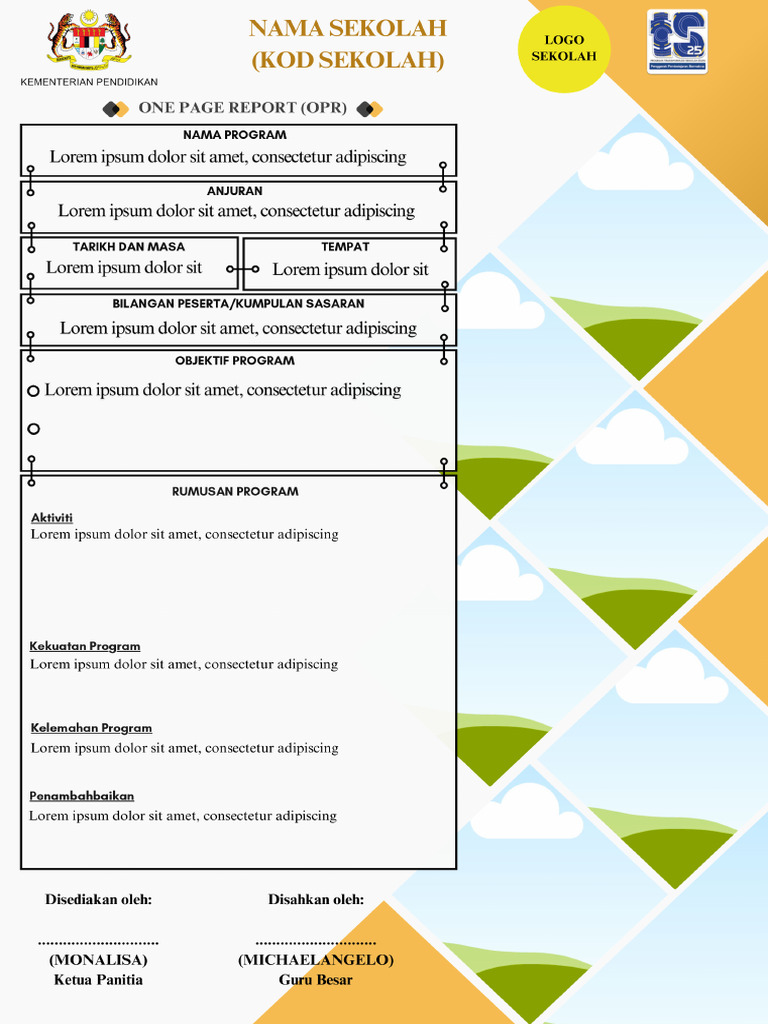 Template Opr Rpo&Edu | PDF