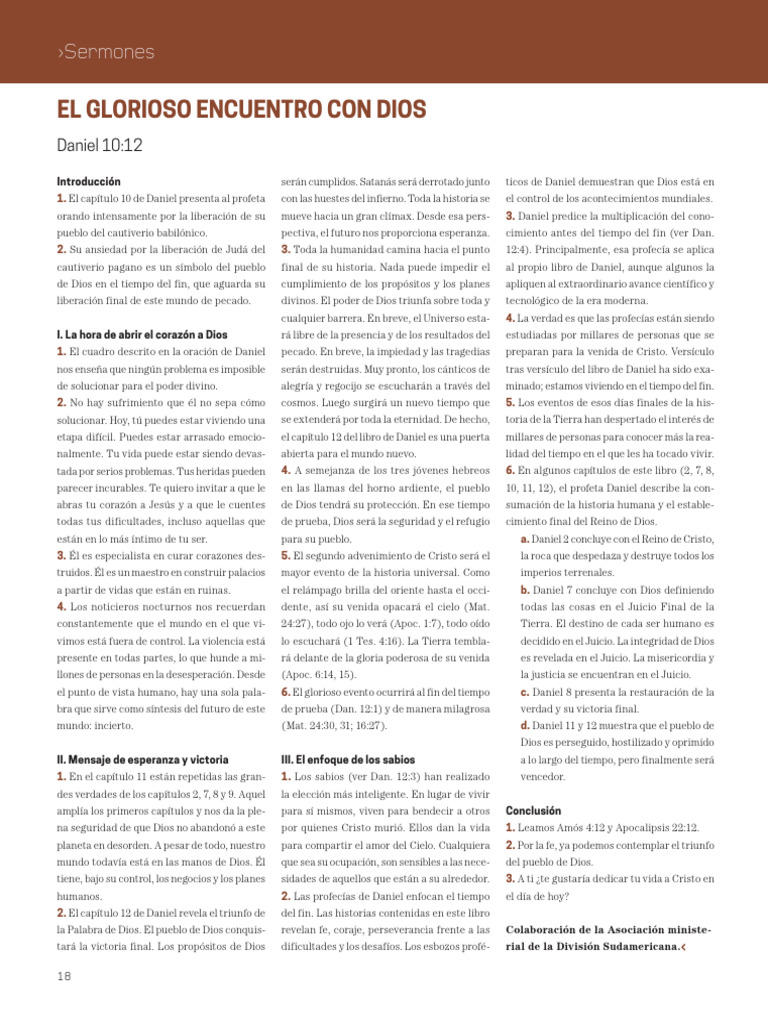 El Glorioso Encuentro Con Dios | PDF | Cristo (título) | Creencia religiosa y doctrina