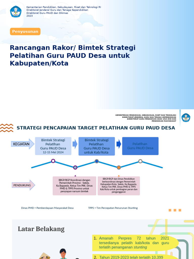Rancangan Bimtek Kabupaten Kota - Anik | PDF