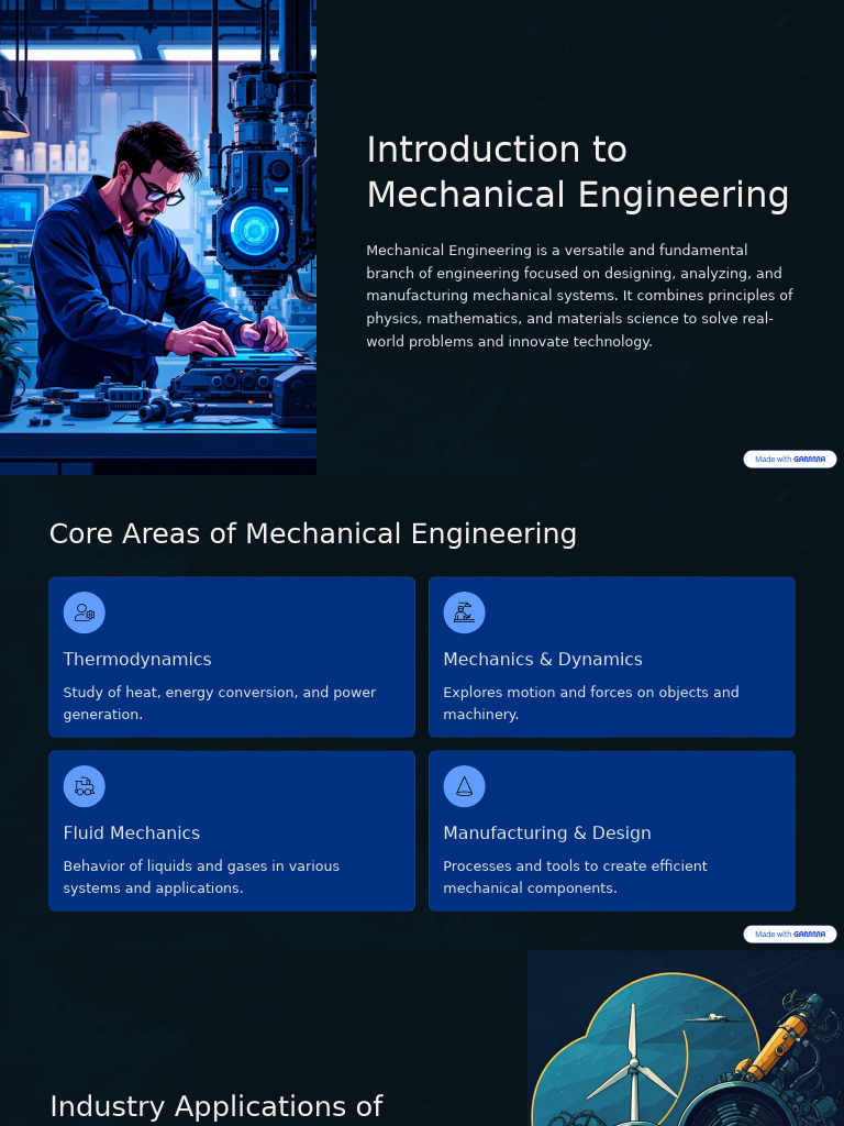 Introduction to Mechanical Engineering | PDF | Engineering | Mechanical Engineering