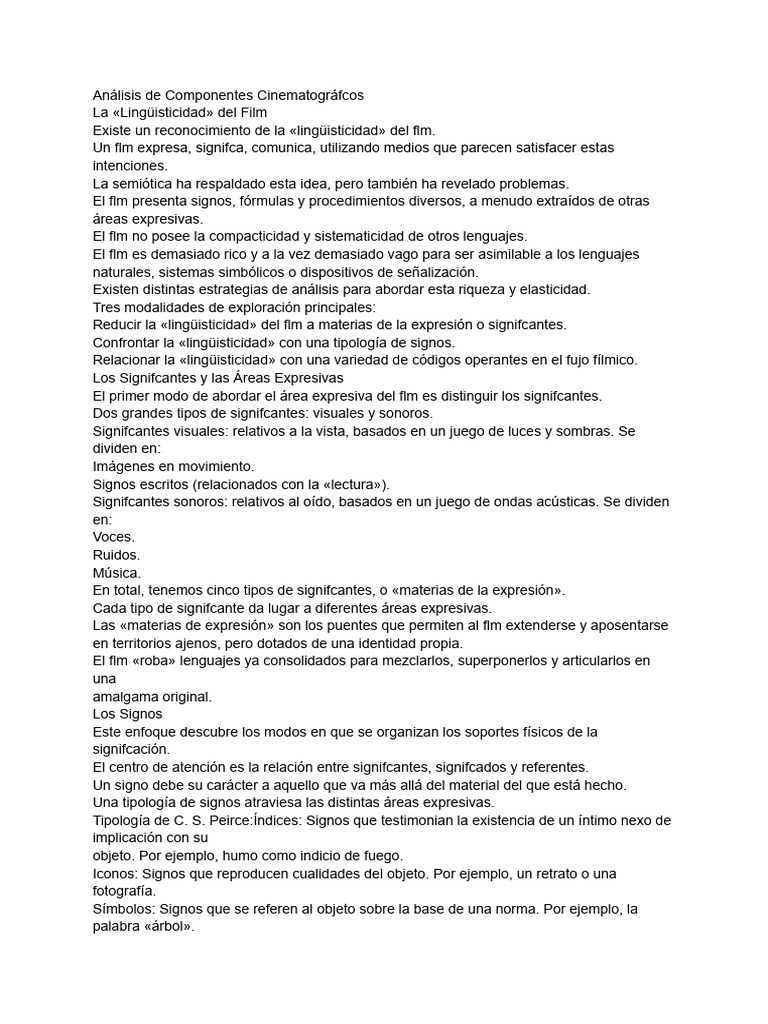 CASETTI, F. Y DI CHIO, F. (1994) - "El Análisis de Los Componentes ...