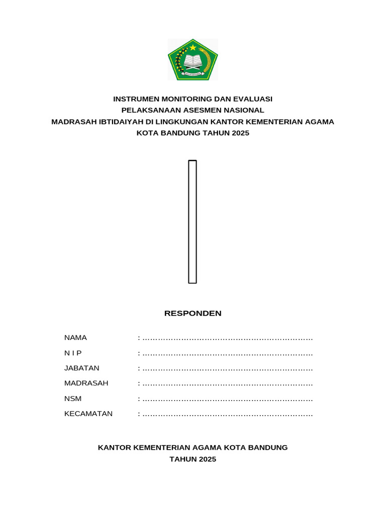 Instrumen Monitoring ANBK | PDF