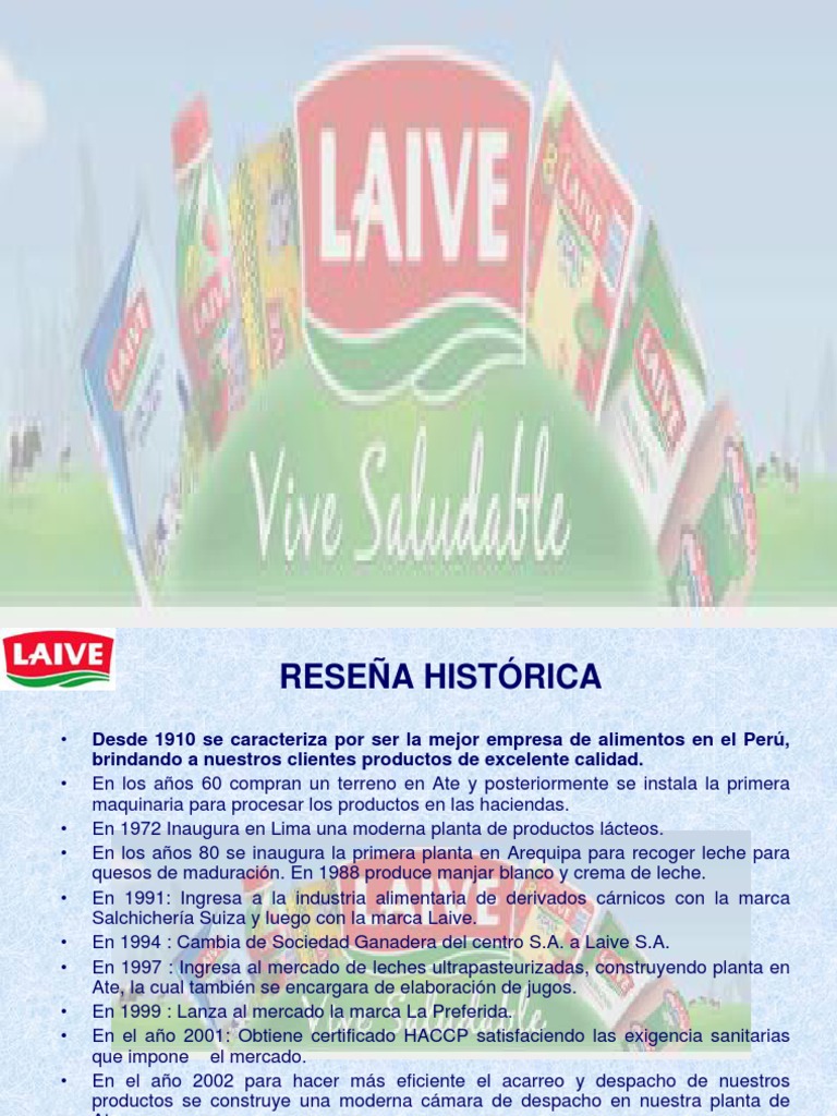 Diapositivas de Laive | PDF | Capital de trabajo | Hoja de balance