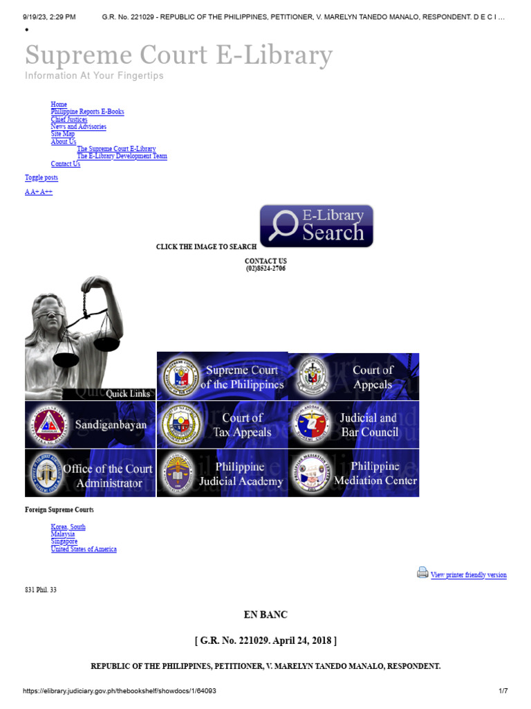 G.R. No. 221029 - Republic of The Philippines Petitioner v. Marelyn ...