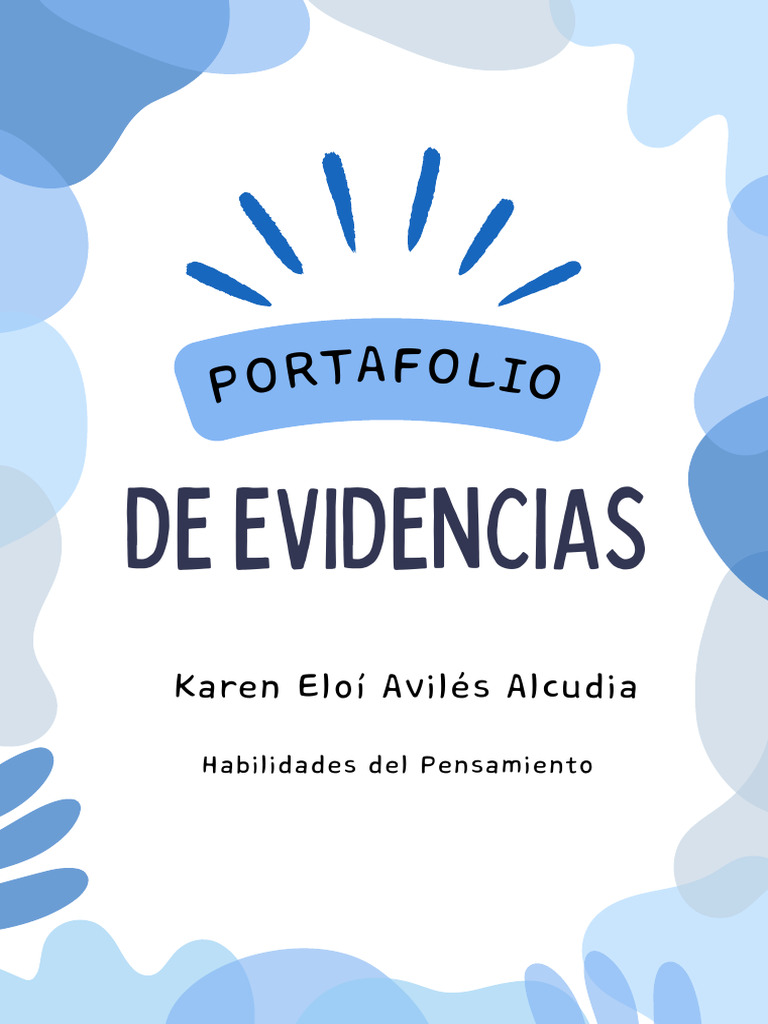 Portafolio de Evidencias | PDF | Narración | Pensamiento