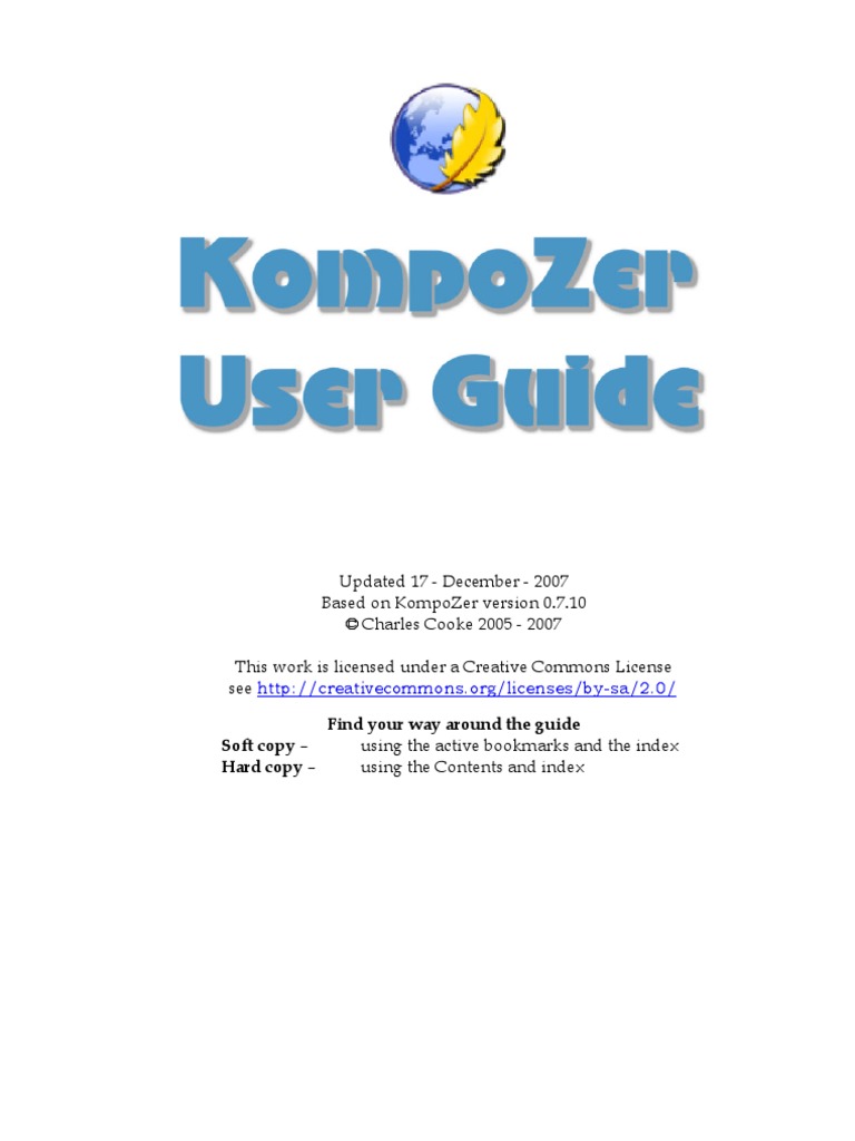 KompoZer User Guide | PDF | Html Element | Html