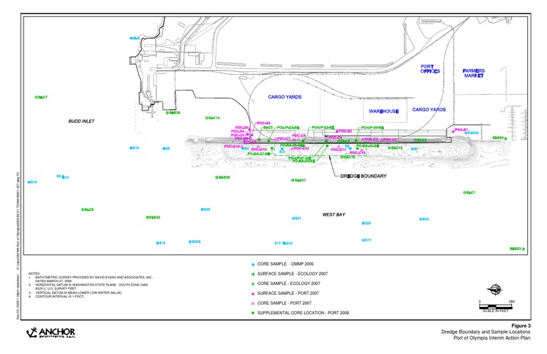 Dredge Boundary and Sample Locations Port of Olympia Interim Action ...