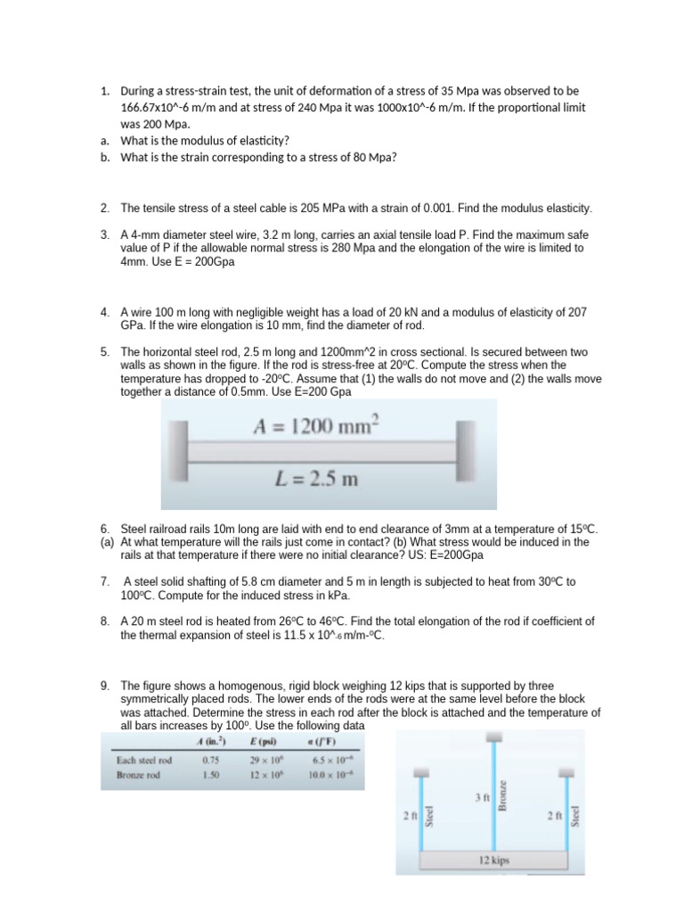 Strain Problems 2 | PDF