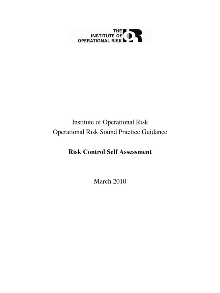 Risk Control Self Assessment | PDF | Operational Risk | Risk