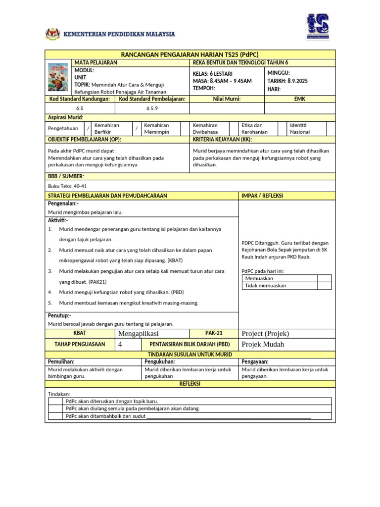 Rph Minggu 28 2025 | PDF