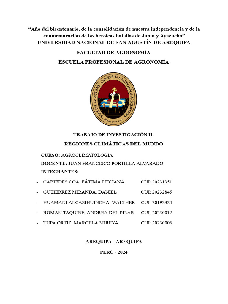 Regiones Climáticas y Cambio Climático | PDF | Gases de efecto ...