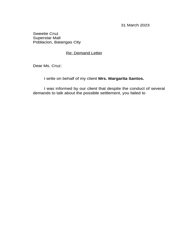 Demand Letter | PDF