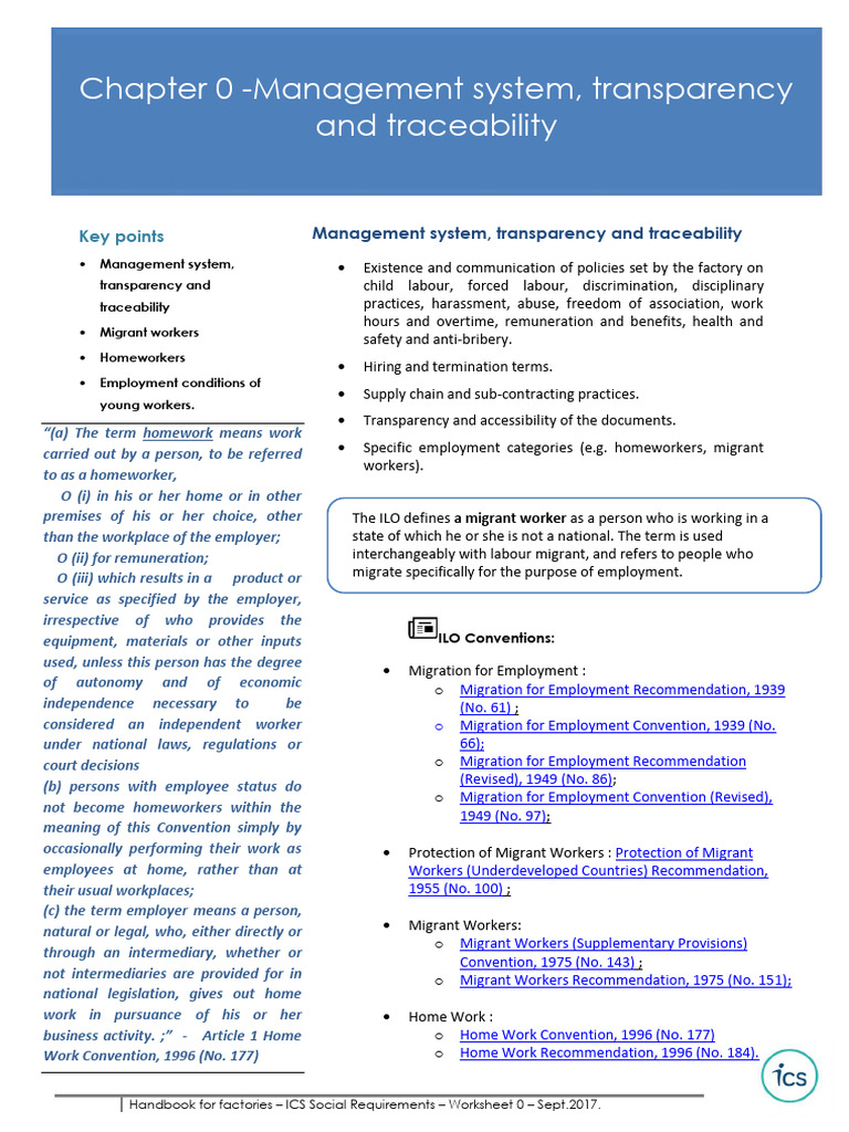 Chapter 0 Management System Transparency and Traceability | PDF | Employment | International ...