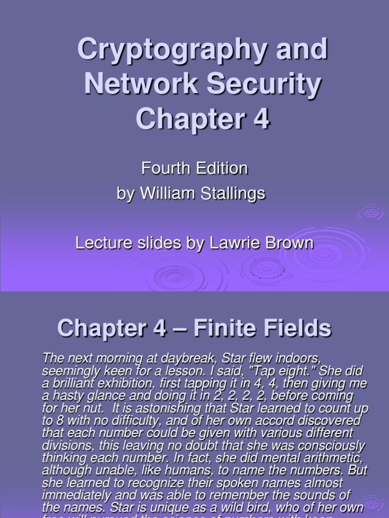 Cryptography and Network Security: Fourth Edition by William Stallings ...
