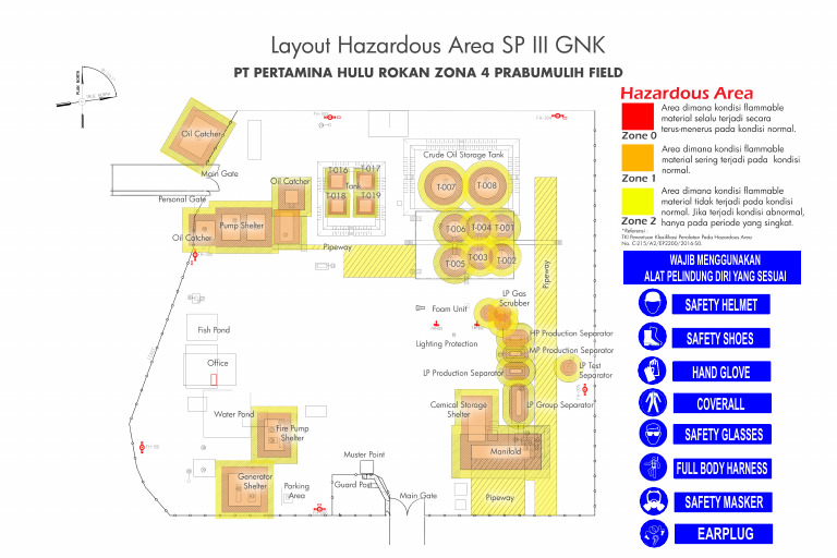 Layout Hazardous Area SP 3 GNK (150 X 100 CM) | PDF