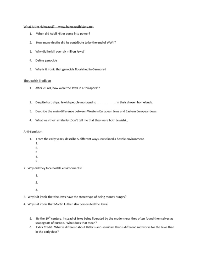 Understanding the Holocaust: Key Insights | PDF | Nazi Germany | Final ...