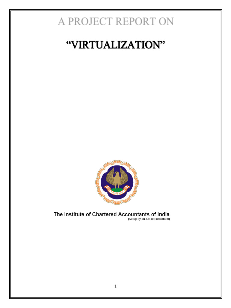 Virtualization Project 50 Pages | PDF | Virtualization | Virtual Machine