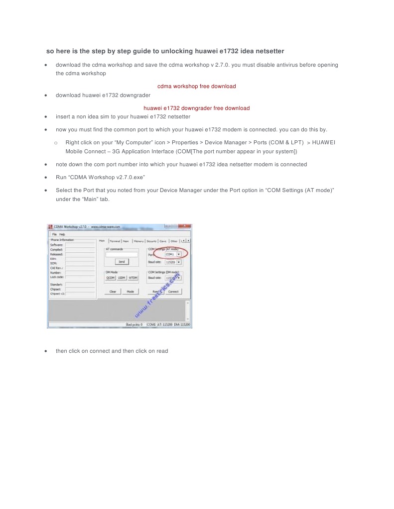 So Here Is The Step by Step Guide To Unlocking Huawei E1732 Idea ...