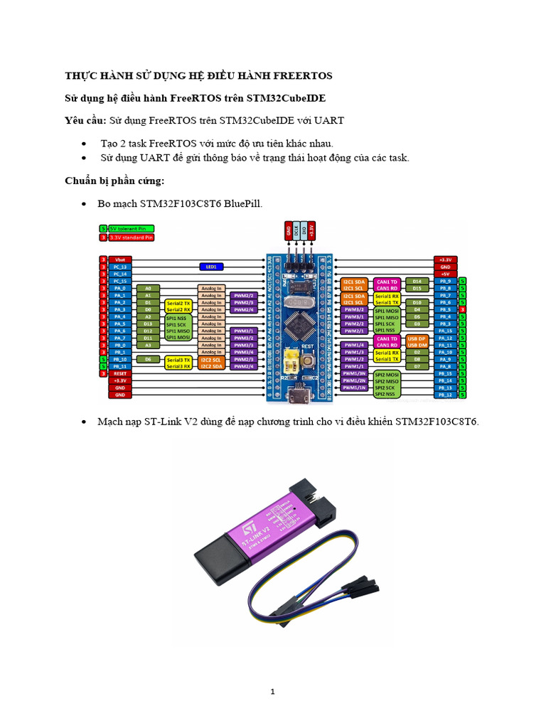 Thuc Hanh Freertos - stm32 | PDF