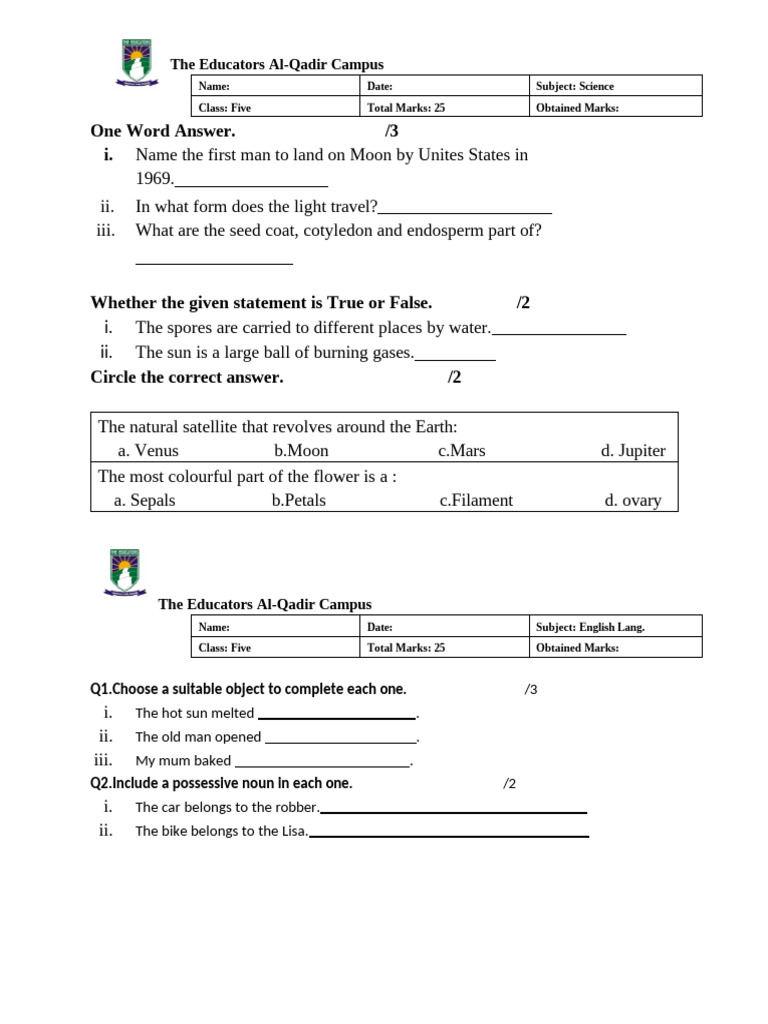 5th GT Objective | PDF