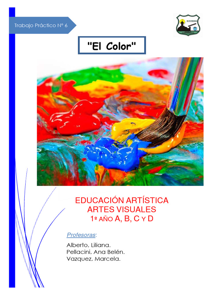 Teoría del Color en Artes Visuales | PDF | Color | Verde