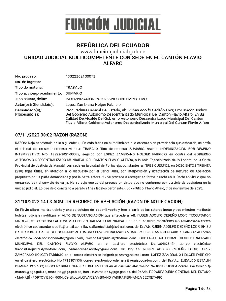 Expel 13322202100072 22625434 28092025 | PDF | Evidencia (ley ...