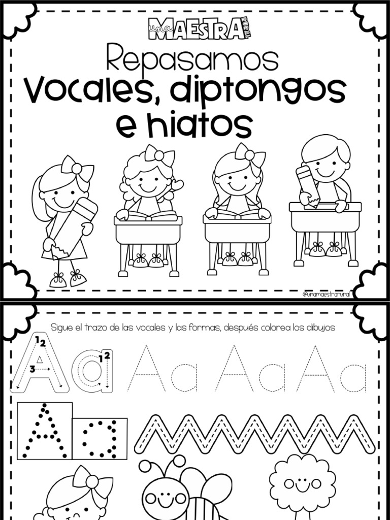 Vocales, Diptongos y Hiatos: Actividades | PDF | Fonética | Lingüística